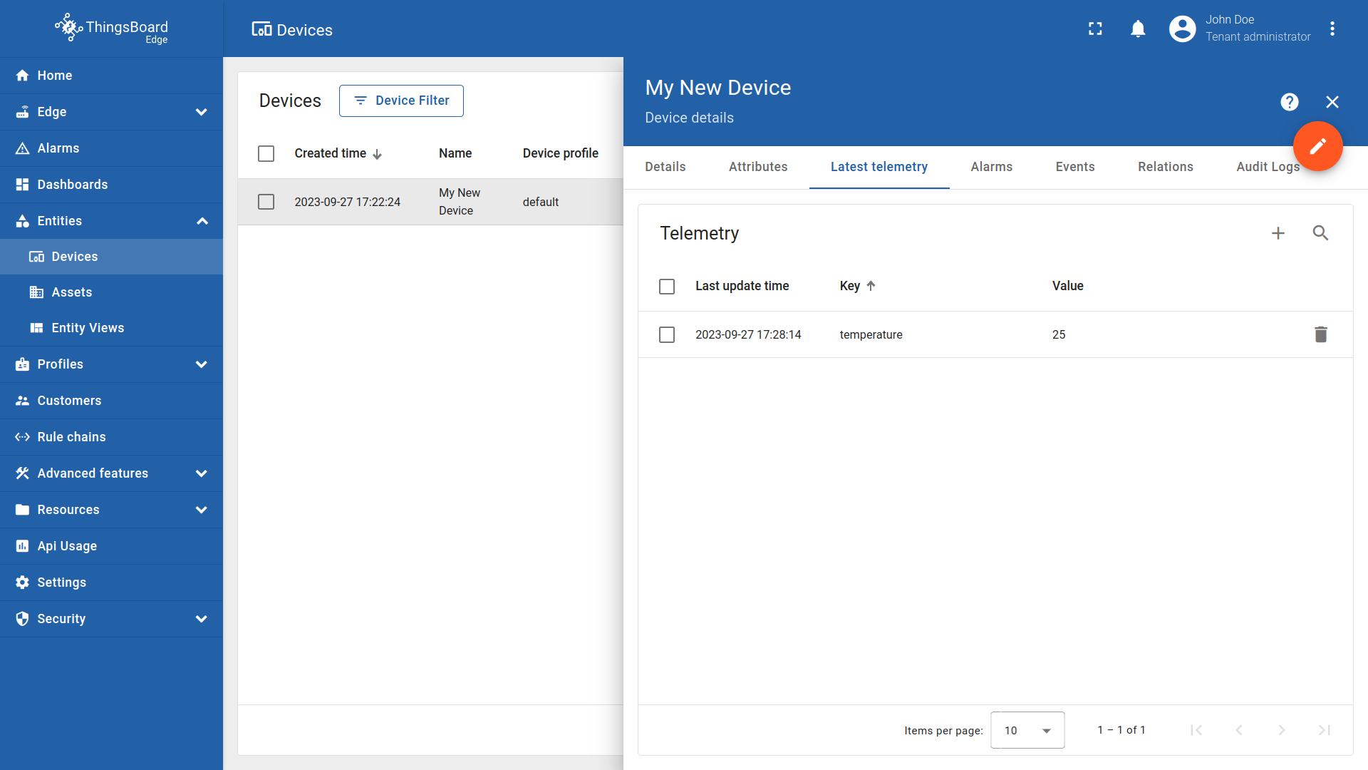 Getting started with ThingsBoard Edge | ThingsBoard Edge
